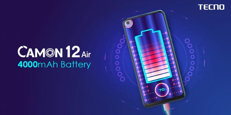 Camon 12 Air with Dot-In Display is pretty and with HUGE battery!