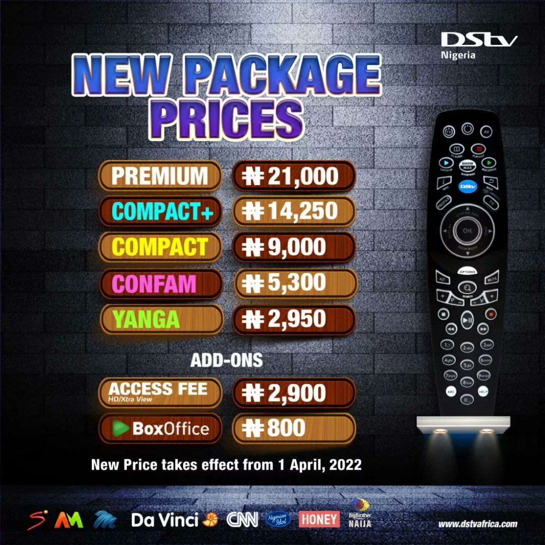 Check out New Prices of DStv and GOtv Packages