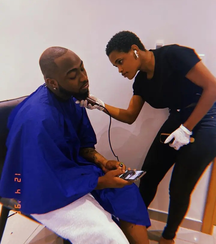 Meet the sexy female barber who gives Davido and other celebrities ...
