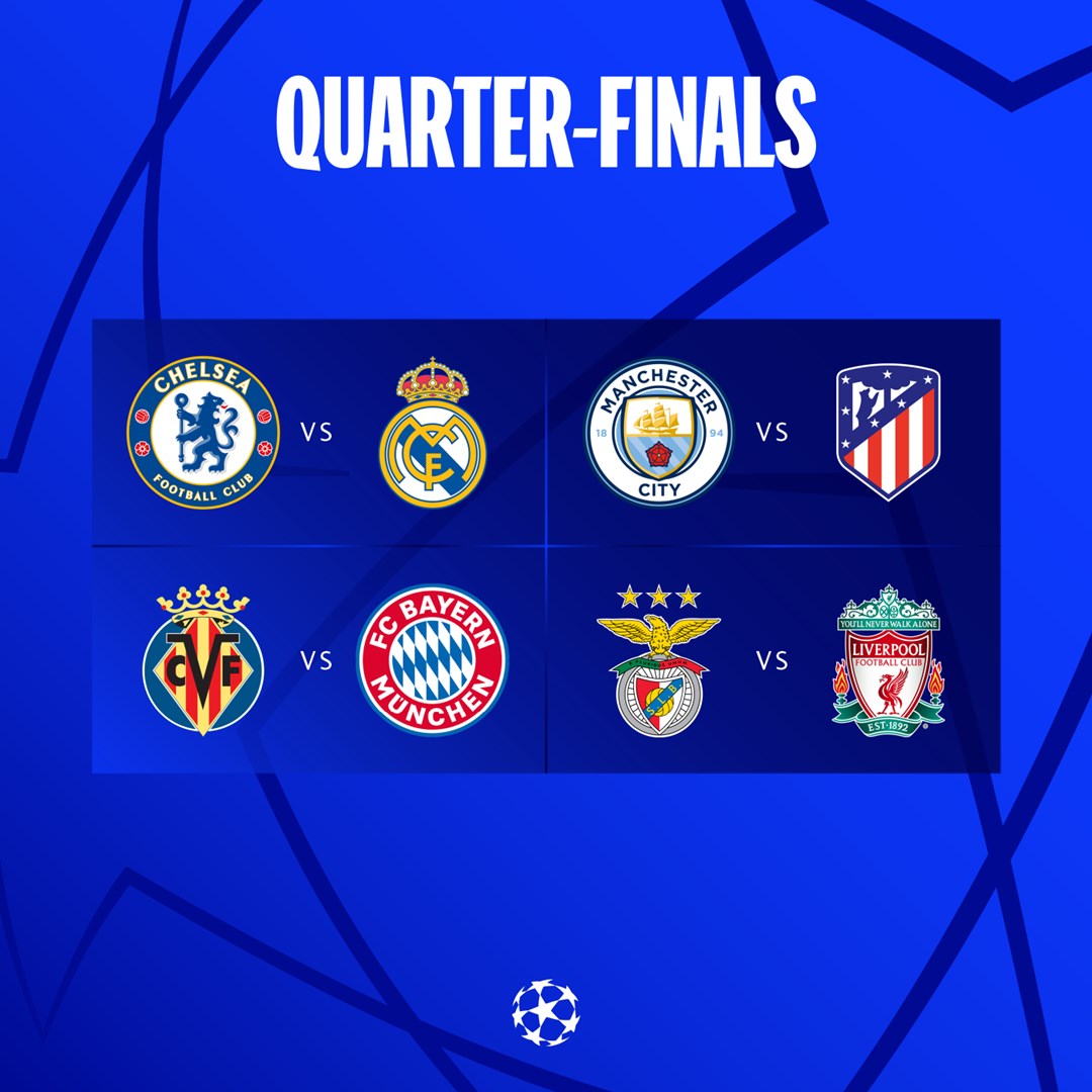 UCL Q/finals Draw: Chelsea To Face Madrid As Chukwueze’s Villarreal ...