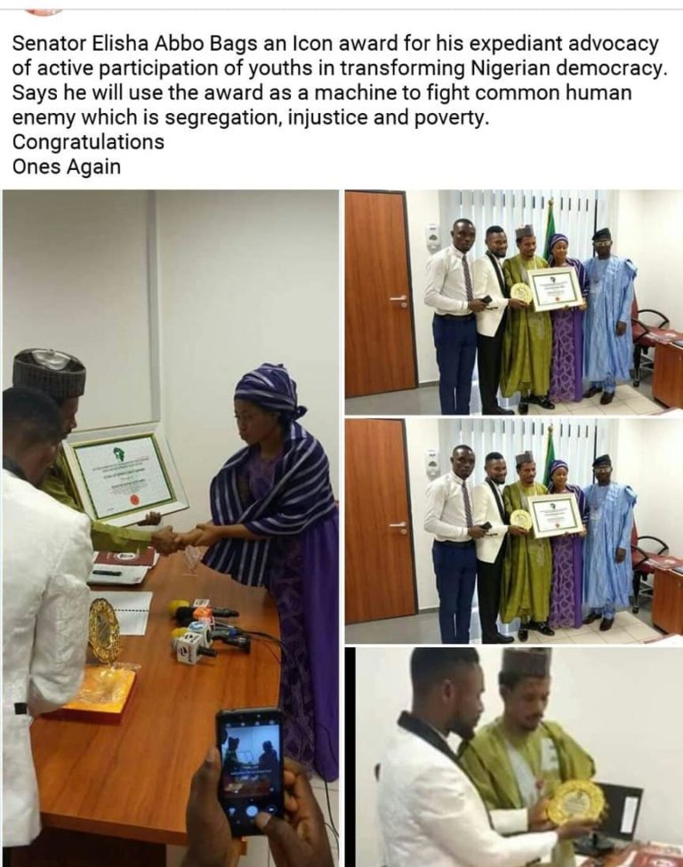 After Beating Up Nursing Mother, Senator Abbo Receives Award Of ...